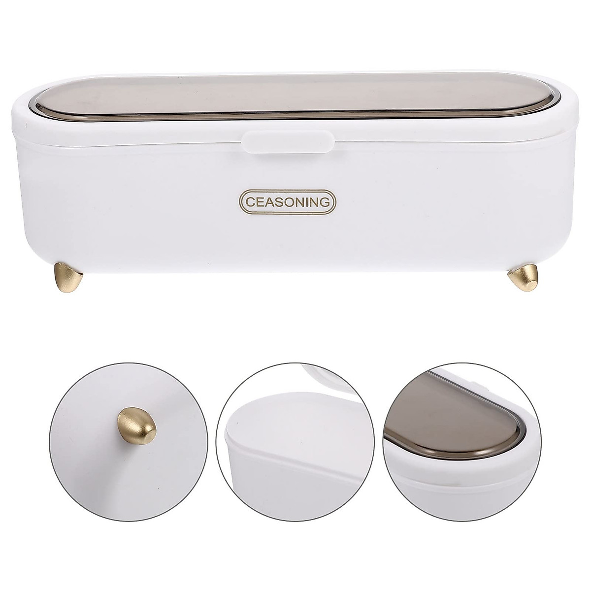 Luxshiny Storage Drawers Utensil Case Portable Flatware Case Flatware Storage Case Seasoning Box For Straw Spoon Fork Chopsticks Utensil Holder Utensil Sets