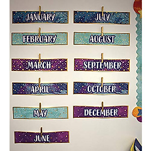 Galaxy Months of the Year Mini Bulletin Board Set