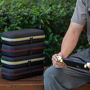 ButterFox Carrying Case for Hori Split Pad Compact, 20 Game Slot Holders (18 Physical + 2 digital), Compatible with Both Regular Switch and Swith OLED - Black