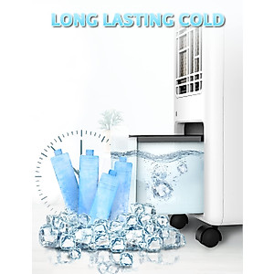 SEEPER Ice Packs for Coolers, Materials Eco-Friendly, Reusable Long Lasting Freezer Packs for Lunch Bags/Boxes, Air Cooler, Food Preservation, Medical Emergencies, Transport, First Aid Sprains