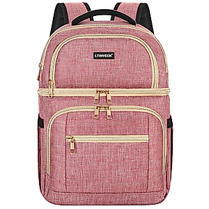 Cooler Backpack,Insulated Backpack Cooler Leakproof Double Deck Cooler Bag for Men Women RFID Lunch Backpack