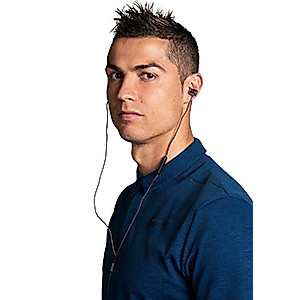 ROC Model III - Silver by Cristiano Ronaldo Wired Sport Earbuds in-Ear Headphones New 2018 Silver