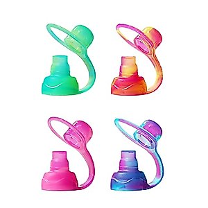 ChooMee SoftSip Food Pouch Tops | 4 CT | Swirl Colors
