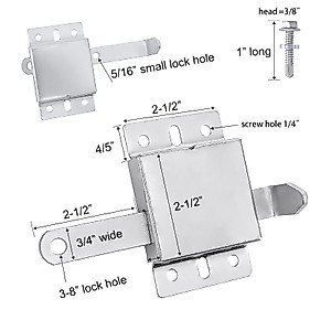Garage Door sidelock 2 Pack