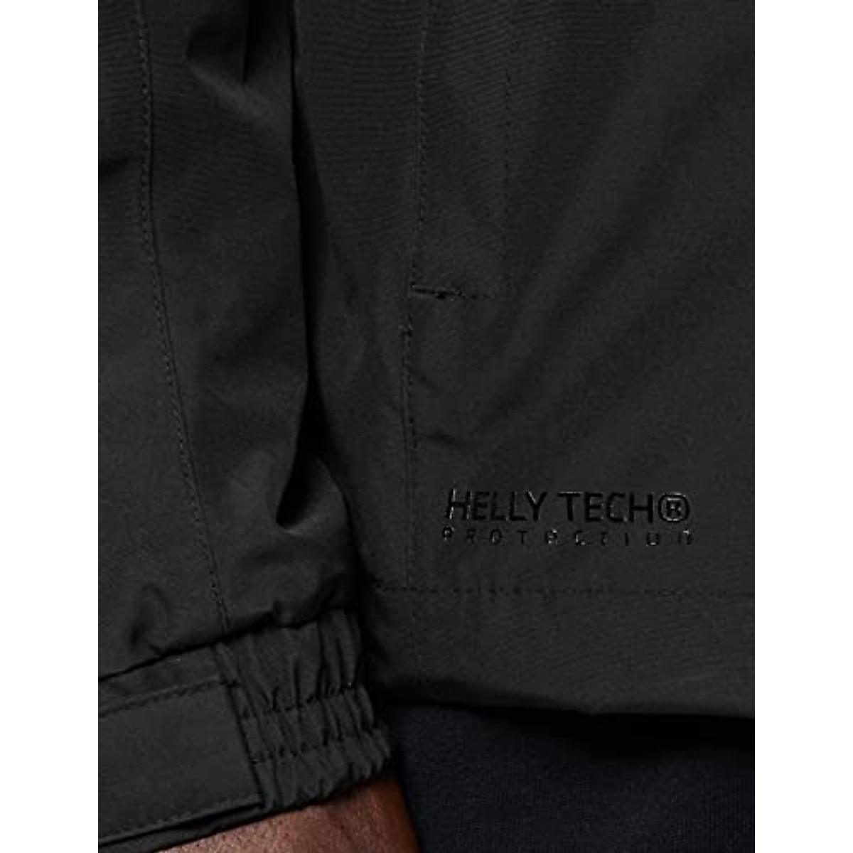 Helly Hansen Men's Dubliner Waterproof Windproof Breathable Rain Coat Jacket, 990 Black, Large