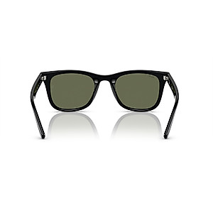 Ray-Ban RB4420 Square Sunglasses, Black/Dark Green Polarized, 65 mm