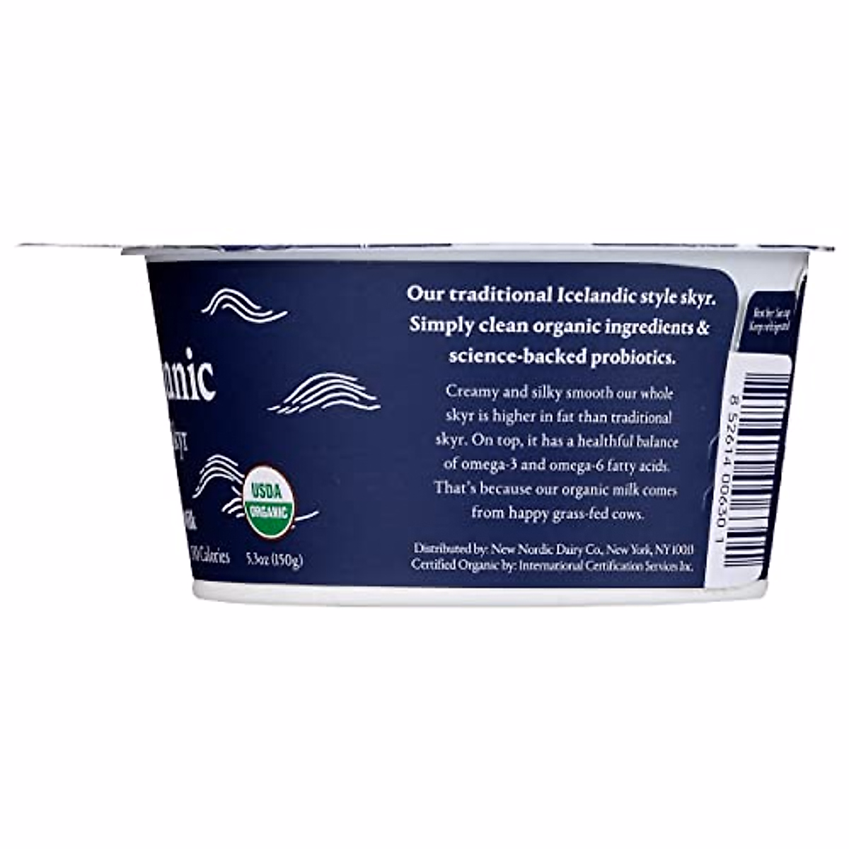 Norr Organic Organic Plain Whole Milk Skyr, 5.3 OZ