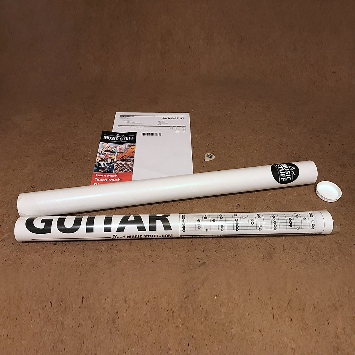 The Ultimate Guitar Reference Poster | Educational Reference Guide with Chords, Chord Formulas and Scales for Guitar Players and Teachers 24” x 36" • Best Music Stuff