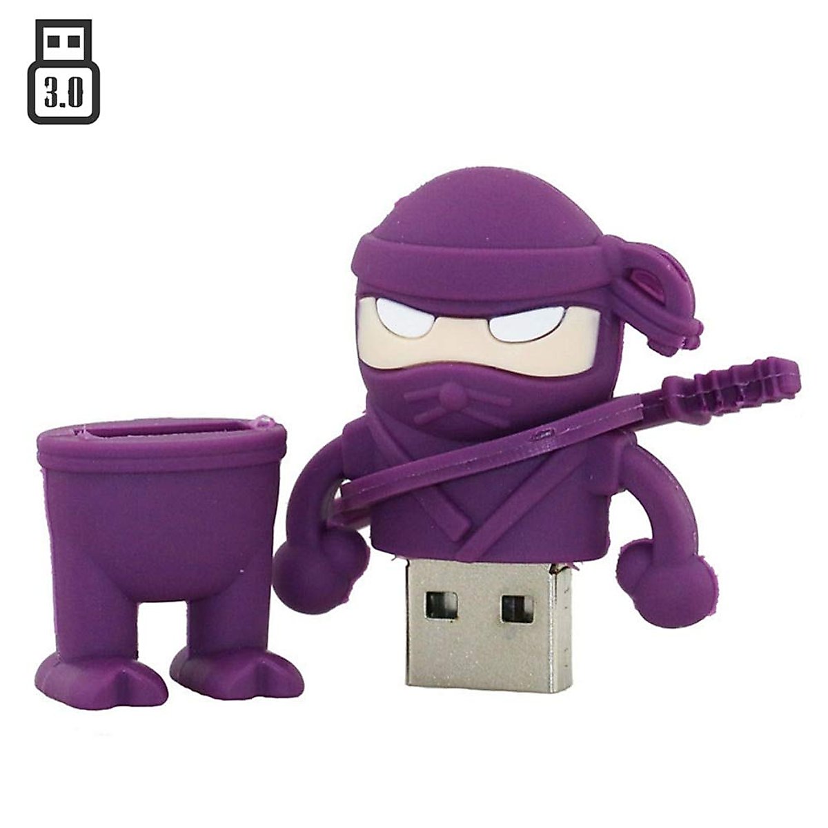 8GB Ninja Model USB 3.0 Flash Drive Memory Stick PenDrive Thumb Drive Jump Drive USB Flash Memory USB 3.0 Drive Ｕ Disk USB Stick Flash Disk Pen Drive - Purple