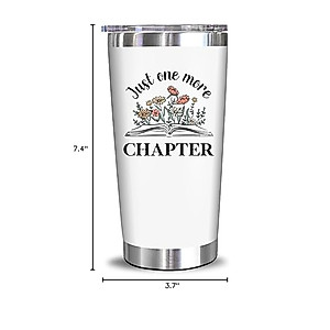 NewEleven Christmas Gifts For Book Lovers - Book Lovers Gifts For Women - Bookish Gifts for Readers, Librarians, Bookaholics, Bookworms - Birthday Gifts For Women, Her, Best Friend – 20 Oz Tumbler