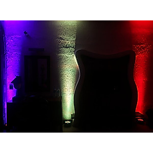 Stage Lighting, 36x1W LED Par Light RGB 7 Channel with Remote for DJ KTV Disco Party (4pcs)