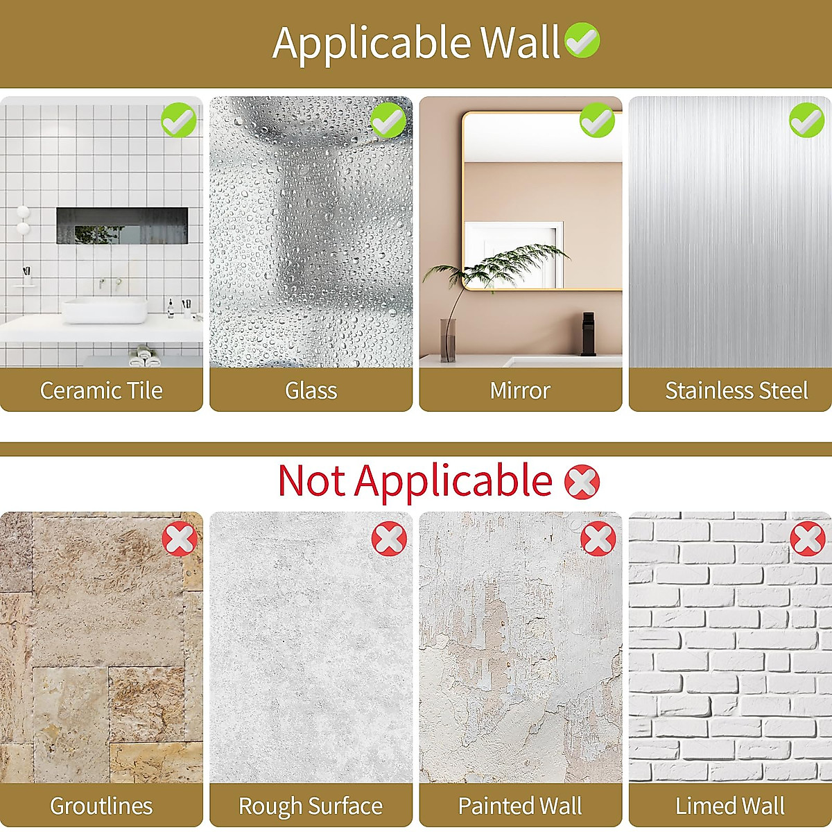 Sorgion Shower Caddy Bathroom Shelves Corner 2 Pack Bathroom Organizers and Storage with 4 Hooks Bathroom shelves Suction Cup Shower Caddy for Bathroom, Dorm and Kitchen