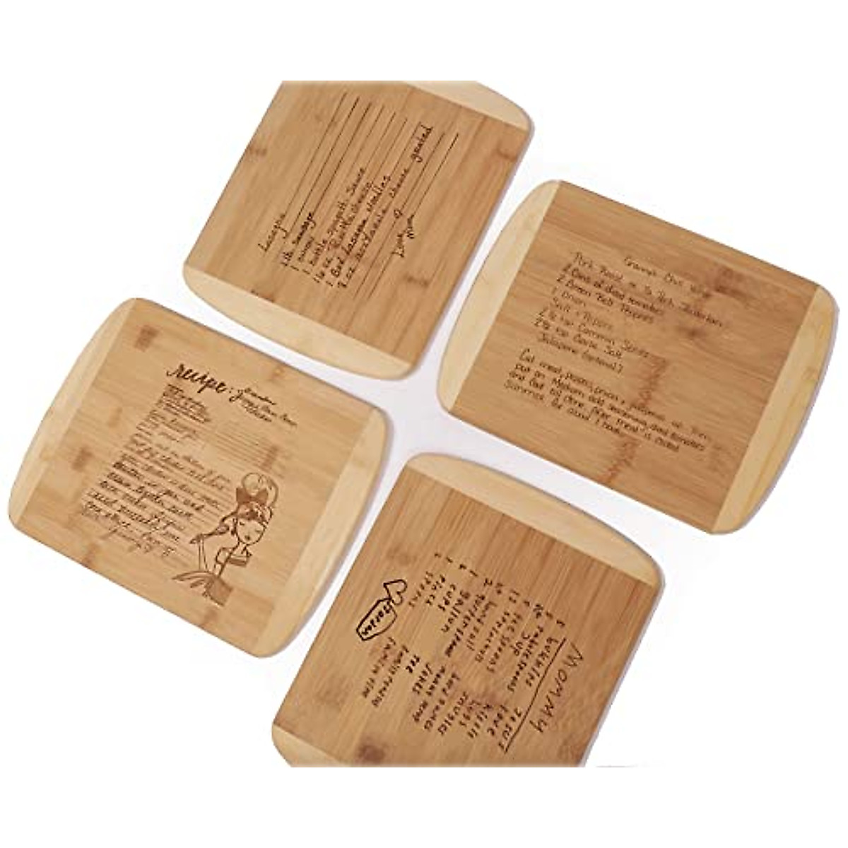 Personalized Wooden Custom Recipe Cutting Board (Thick), Handwritten Engraved, Recipe | Family Recipe, Family Heirloom Gift | Charcuterie, Meat, Cheese | Grandma Mom Mother Gift