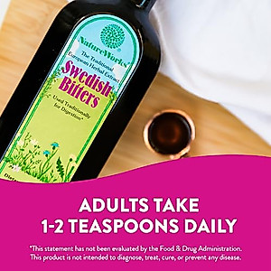 NatureWorks Swedish Bitters Traditional European Herbal Extract Used for Digestion, 33.8 fl. oz.