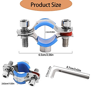 Fix Sinking Office Chair,Adjustable Chair Sinking Stopper with Hexagon Wrench Office Chair Saver Kit Solid Stainless Steel Cylinder Replacement with Leather Pads Support for Stop Chair Sinking