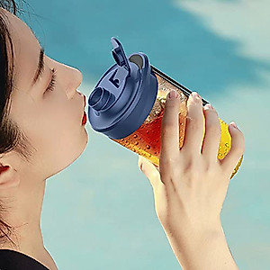 Portable Blender Travel Juicer Cup with Cup Lid & 6 Blades, 400ml Electric Smoothie Blender Maker, USB Rechargeable for Outdoors/home/office/sports/gift