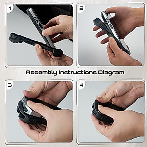 TC51 TC52 TC56 TC57 TC510K Case with Hand Strap - Protective & Ergonomic for Zebra Handheld Barcode Scanners SG-TC5X-EXO1-01 SG-TC5X-EXONHS-01 (Red)