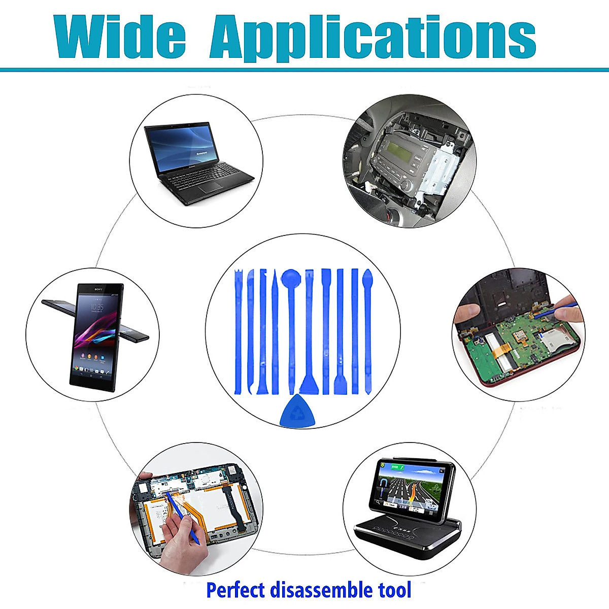 SYJINHUASY 12 Pieces Carbon Fiber Plastic Scraper Scratch Free Plastic Scraper Multi-Purpose Scraper Non-Scratch Pen-Shaped Cleaning Tool Easy for Cleaning Small and Narrow Space