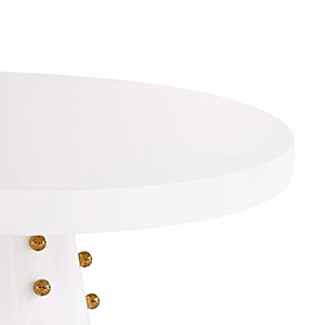 TOV Furniture Janice White Lacquer Dinette Table