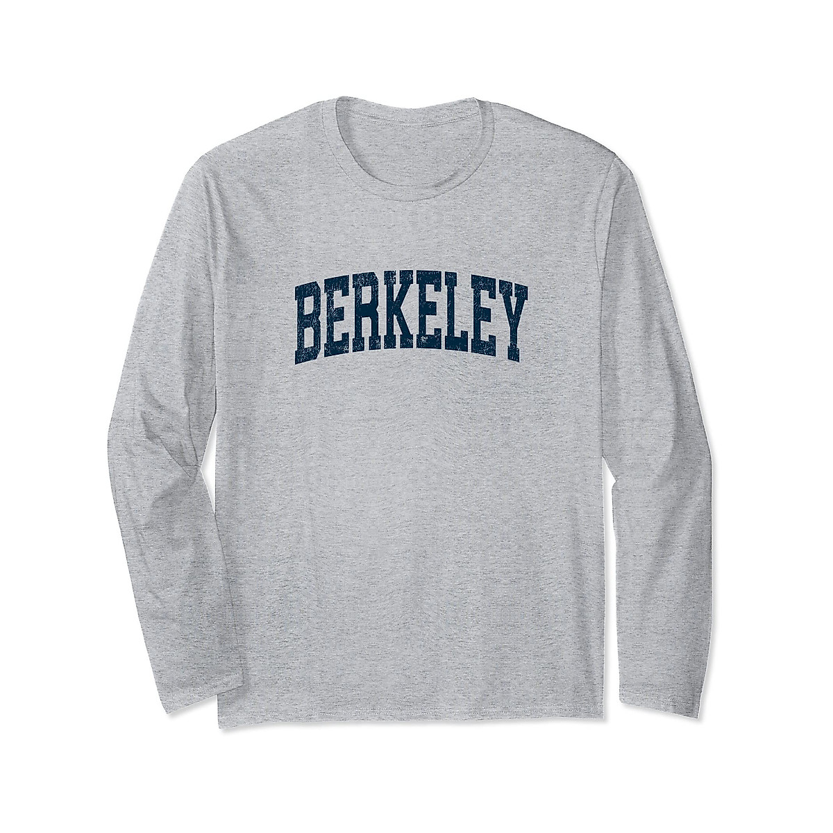 Berkeley California CA Vintage Athletic Sports Navy Design Long Sleeve T-Shirt
