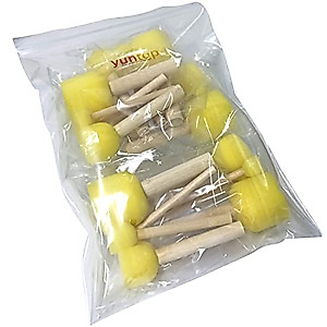 20 pcs Round Sponges Brush Set, 4 Sizes Paint Tools for Kids