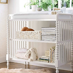 ANMINY Macrame Storage Baskets Set 3PCS Handmade Cotton Woven Decorative Boho Desk Storage Bins Boxes with Wood Handles Wooden Beads Towel Paper Clothes Large Shelf Laundry Organizer Container