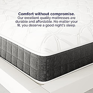 Signature Sleep Contour Comfort 8-Inch Reversible Tight-Top Mattress, Medium-Firm, Independently Encased Coils, Bed-in-a-Box, Full