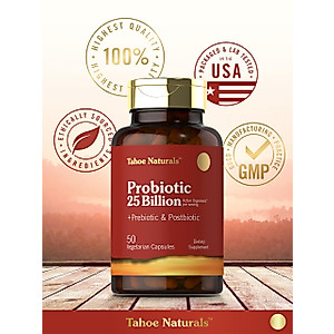Carlyle Prebiotic, Probiotic & Postbiotic | 25 Billion CFU | 50 Powder Pills | Men and Women's Digestive Health | Vegetarian and Non-GMO Supplement
