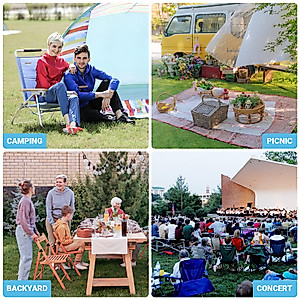 #WEJOY Folding Webbed Lawn Beach Chair,Lightweight Portable Chairs for Outside with Hard Arm