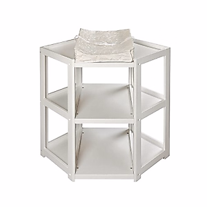 Diaper Corner Baby Changing Table with Contoured Pad