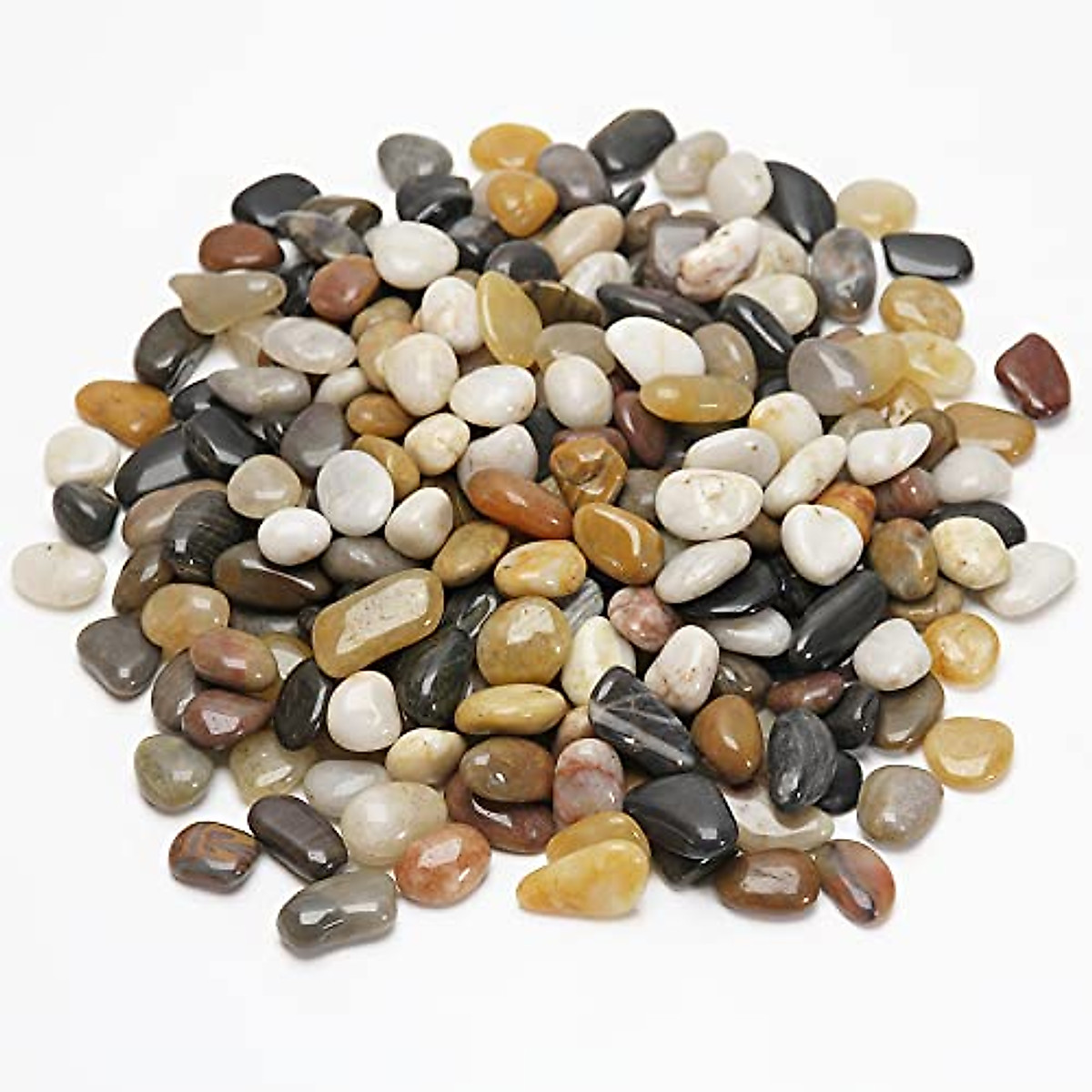 Yousonew 10lbs 100% Natural River Rock Stones,Garden Adornment Stones ...