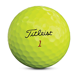 Titleist Pro V1x Golf Balls, Yellow, Standard Play Numbers (1-4), One Dozen