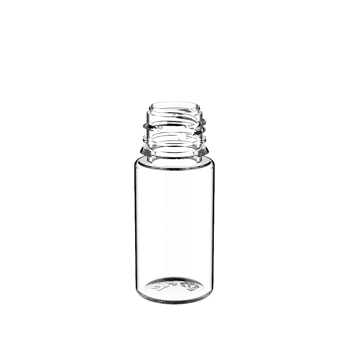 Chubby Gorilla 30ML v3 Stubby Unicorn Bottle Clear Bottle with Black Cap - (5pack)
