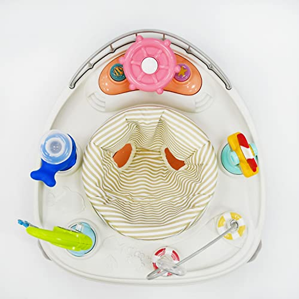 Storkcraft Imagination 3-in-1 Activity Center (Desert Sand) - Interactive Activity Center with Toy Tray, Rocking Function, and Jumping Board for Toddlers and Infants