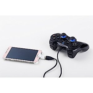 ZD-V+ USB Wired Gaming Controller Gamepad For PC/Laptop Computer(Windows XP/7/8/10/11) & PS3 & Android & Steam - [Black]