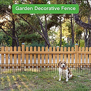 25 Pack Garden Fence No Dig Fencing, 17inchx19ft Rustproof Metal Wire Panel Animal Barrier Fence for Dogs, Yard Guard Fence Landscape Patio Outdoor Decor.