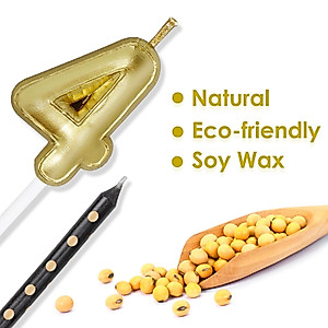 Gold Number Candles,Gold Candle for Cake,26 Birthday Candles,Wedding Decorations,Gold Cake,26th Birthday Cake Topper,Birthday Card Number Candle 26,Black Candles Activity Decorations