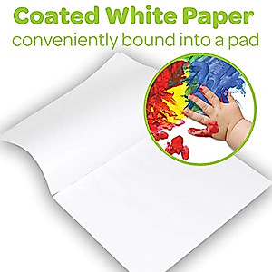 Crayola Giant Fingerpaint Paper, 25 Pages, 16" x 12" (99-3405) , White