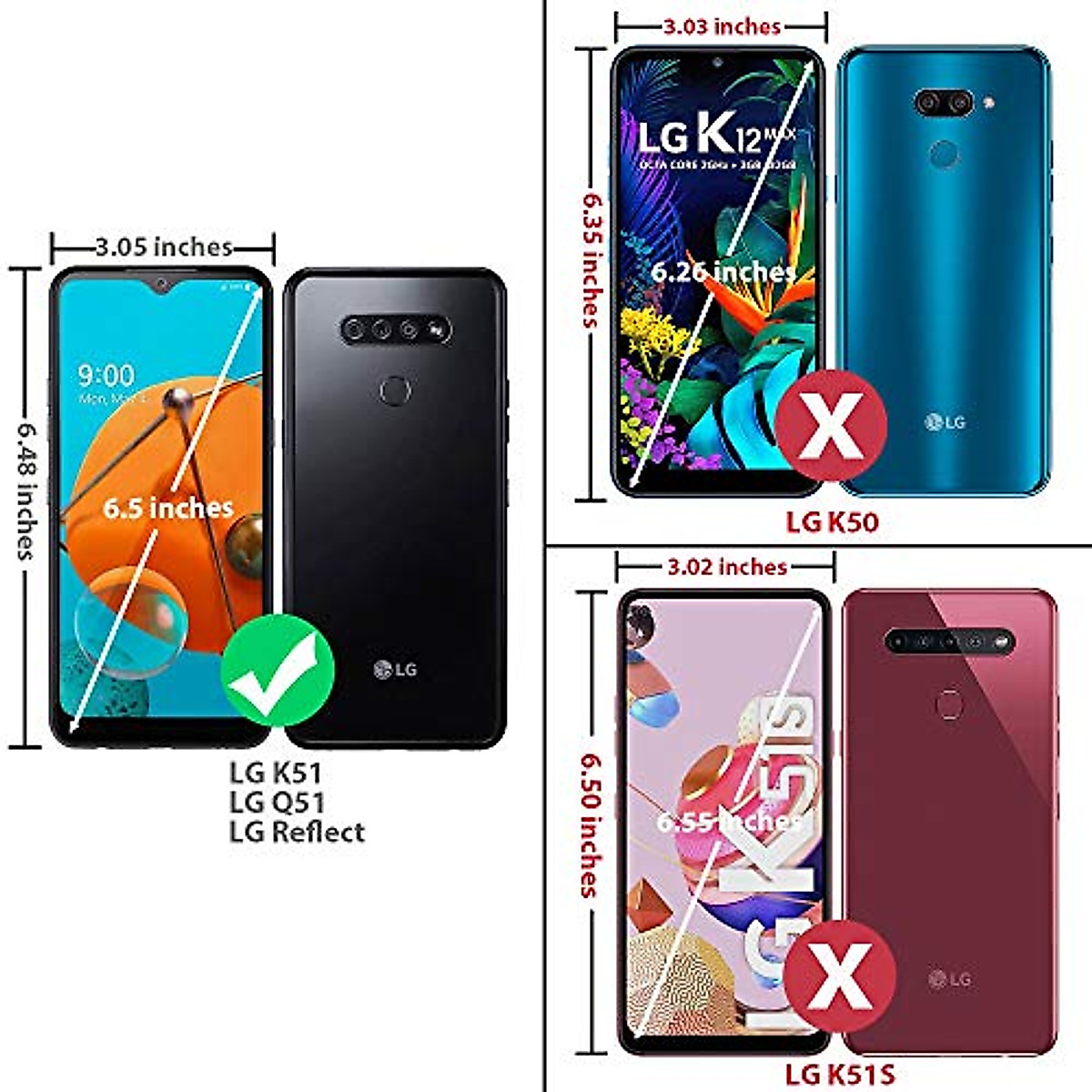 TJS Compatible with LG K51 Case, LG Q51 Case, LG Reflect Case, with [Tempered Glass Screen Protector][Defender][Metal Ring][Magnetic Support] Kickstand Heavy Duty Drop Protector Phone Case (Red)