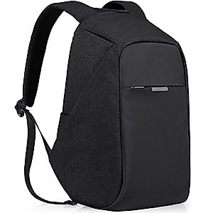 oscaurt Laptop Backpack, Theftproof Travel Backpack, Hidden Zipper Bag with USB Charging Port, Water Resistant Business Back Pack for Student Work Men & Women New Version Black