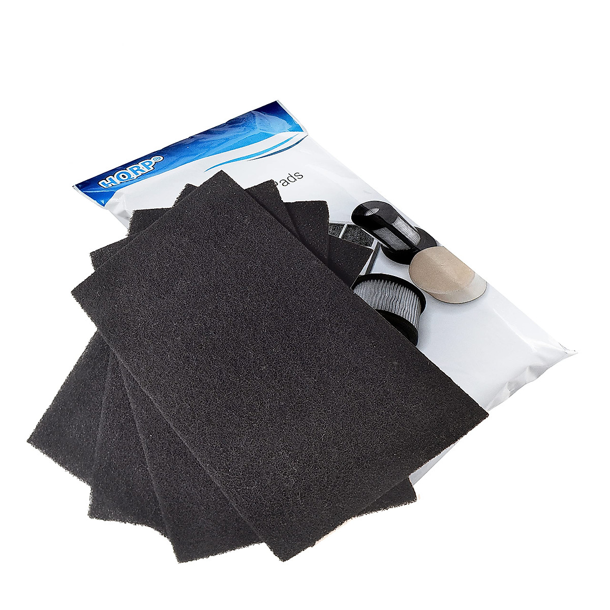 HQRP 4-Pack Carbon Filter compatible with GermGuardian FLT4100 True Hepa Filter E, Part FLT11CB4 Replacement, fits AC4100, AC4150PCA, AC4150BCA models