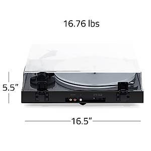 Fluance RT85 Turntable with Ortofon Cartridge, Acrylic Platter, Speed Control, and Vibration Isolation - High Fidelity Vinyl Record Player