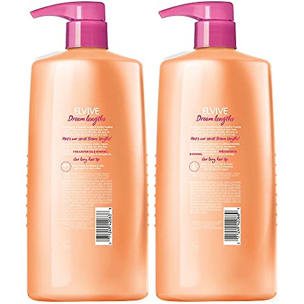 L'Oreal Paris Elvive Dream Lengths Shampoo and Conditioner Kit for Long, Damaged Hair (Set of 2)