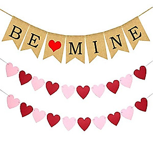 DmHirmg Valentines Day Decorations, Valentines Day Banners,Valentine's Day Glitter Heart Swirl Hanging Decoration - Bridal Shower, Engagement, Anniversary,Wedding Party Decorations