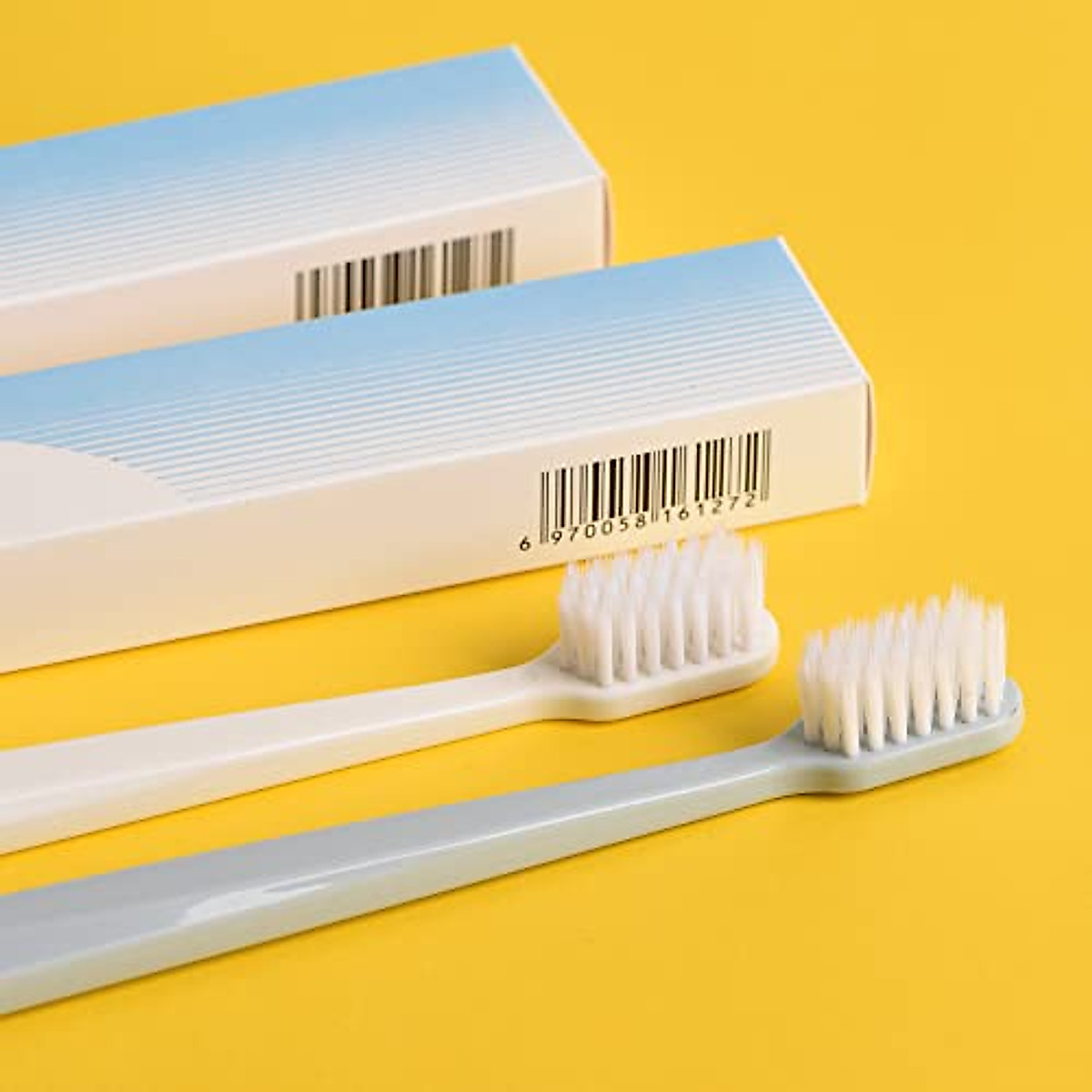 HiTuYi Manual Disposable Toothbrush Hotel Toothbrush Soft Bristle Travel with Toothpaste Individually Wrapped Paper Box 30pcs per Case