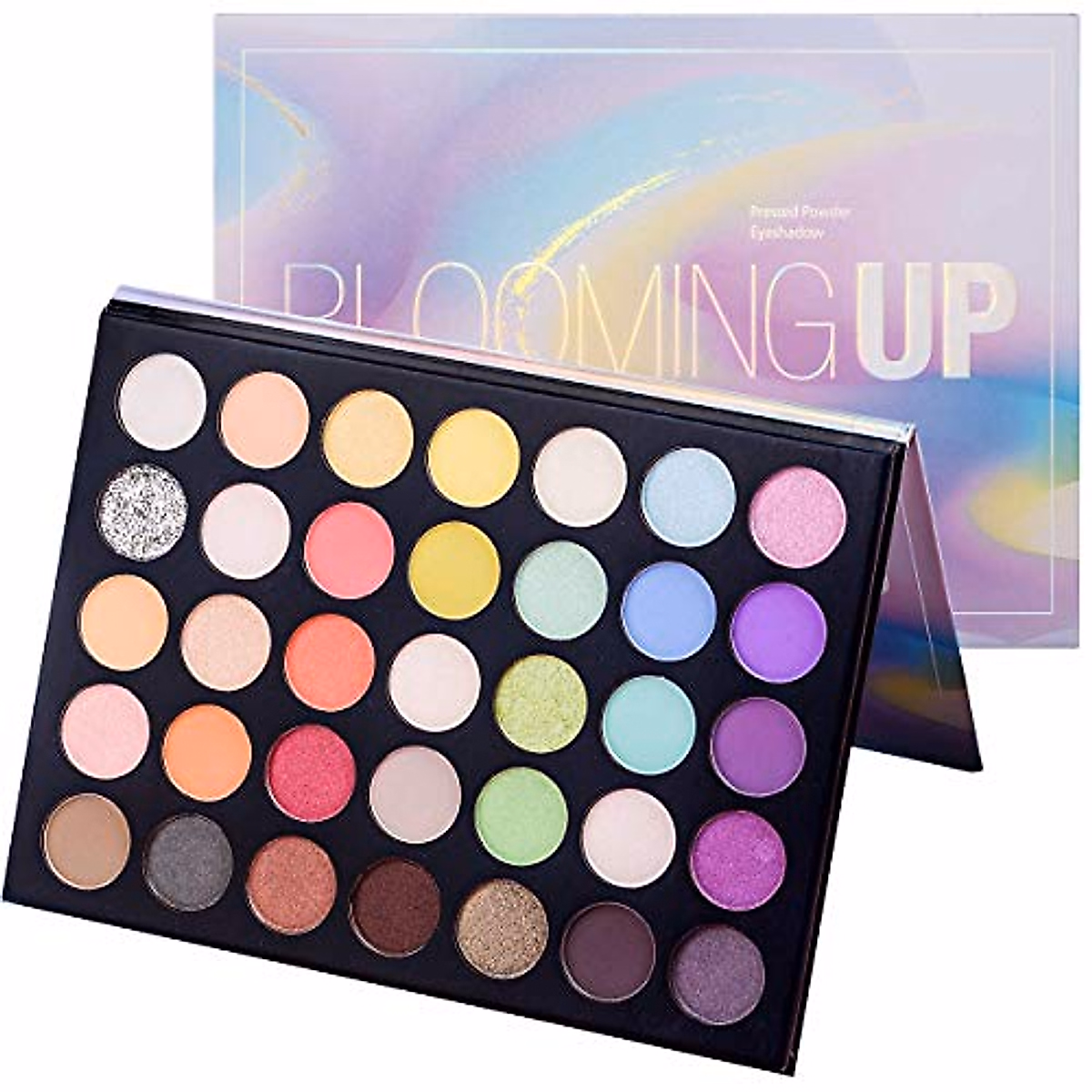 35 Colors Eyeshadow Palette Strong Pigmented Mattes and Shimmers Makeup Pallet Blendable Professional Eye Shadow Make Up Long Lasting