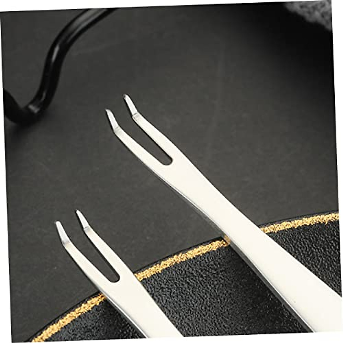 Small Forks 2pcs Crab Fork Stainless Steel Bottle Opener Oyster Crackers Salad Utensils for Serving Tool Nut Seafood Spoon Crab Eating Supplies Crab Leg Tools Kitchen Crab Forks