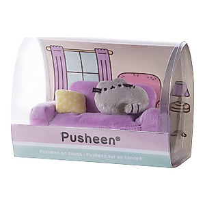 GUND Pusheen at Home with Pink Couch Plush Collector Set of 2