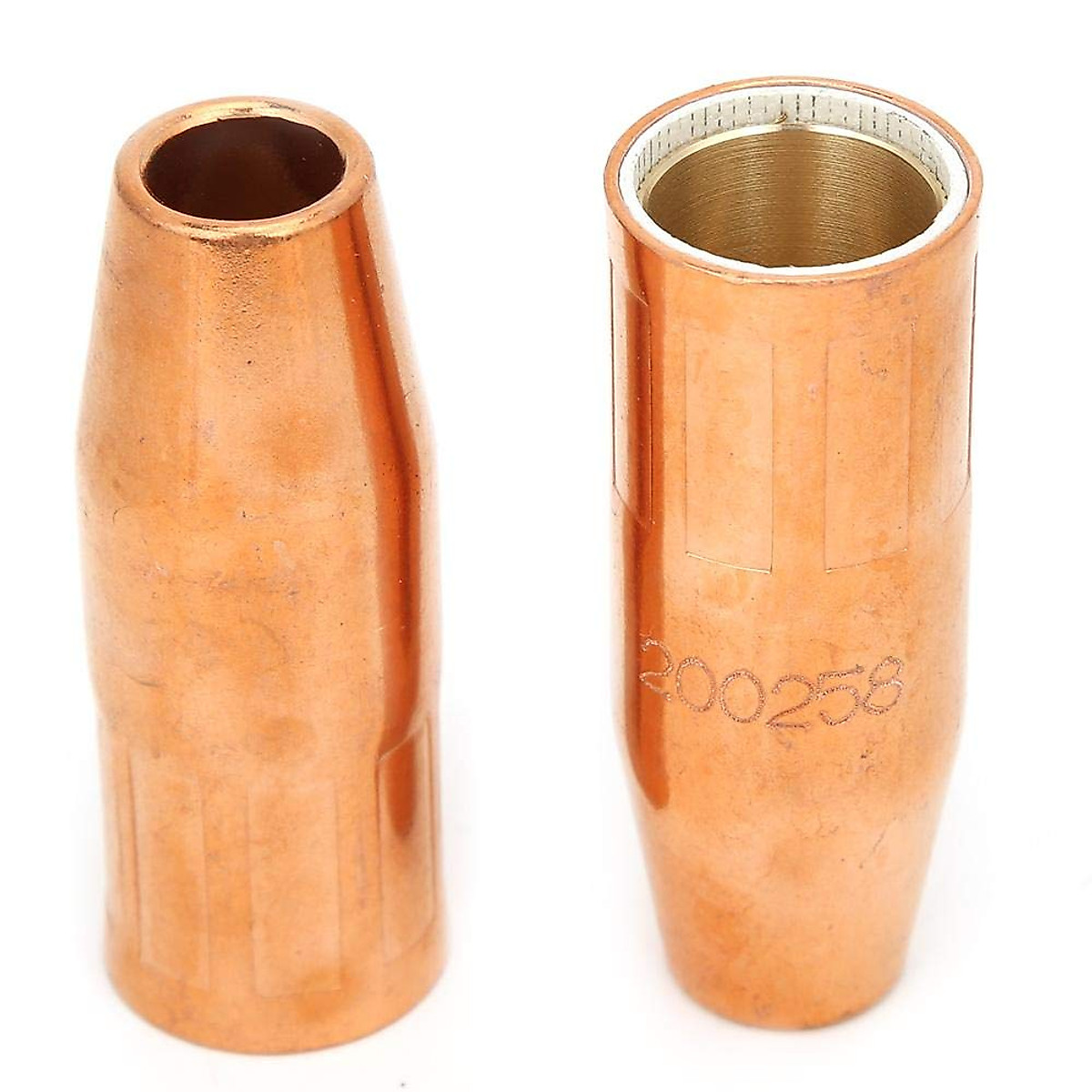 2pcs 200258 MIG Welding Nozzles 1/2" Recessed Tip Fit for Miller M25 M40 Hobart Gun
