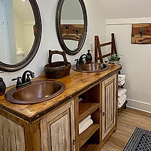 Sinkology BOD-0903BC Seville Copper Drop-in Bath Sink with Overflow in Aged Copper